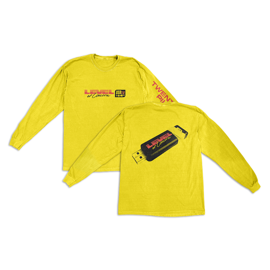 Yellow Tech Long Sleeve T-Shirt | Twenty One Pilots Official Store