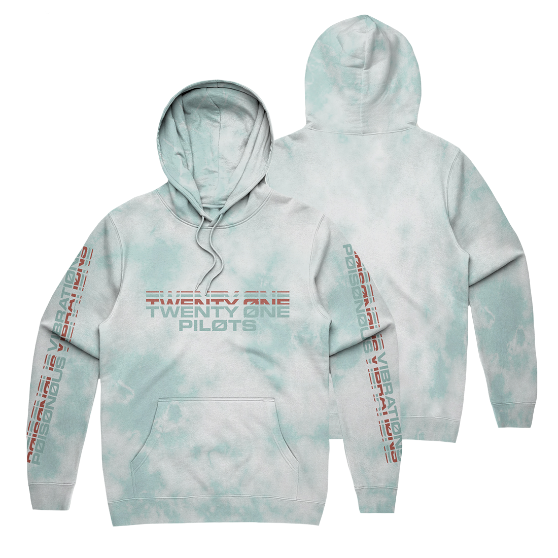 Poisonous Vibes Stack Tie Dye Hoodie | Twenty One Pilots Official Store